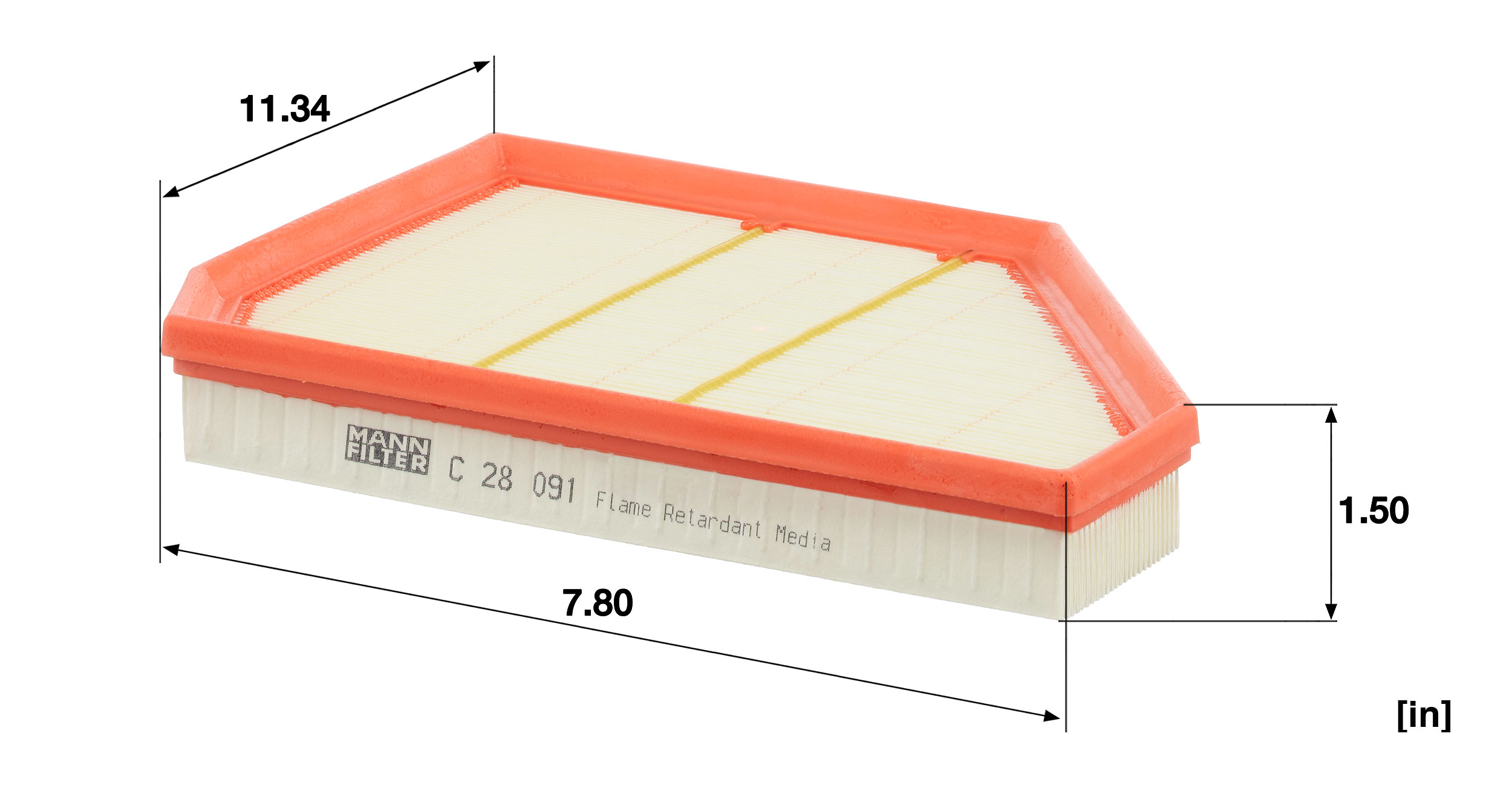 MANN-FILTER C 28 091 Filtro de aire