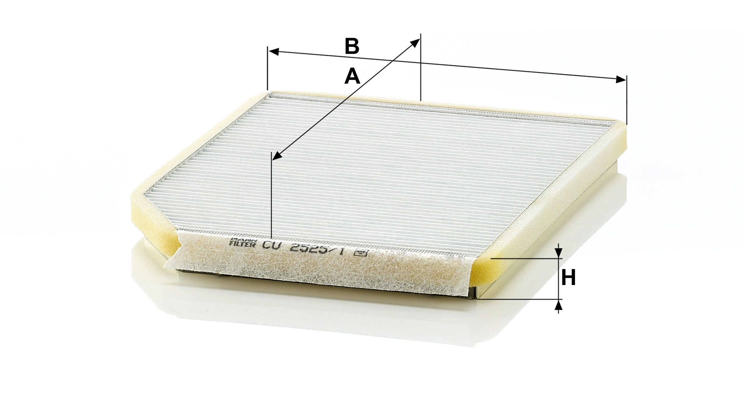 MANN-FILTER CU 2525/1 Filtro de aire de cabina Partícula