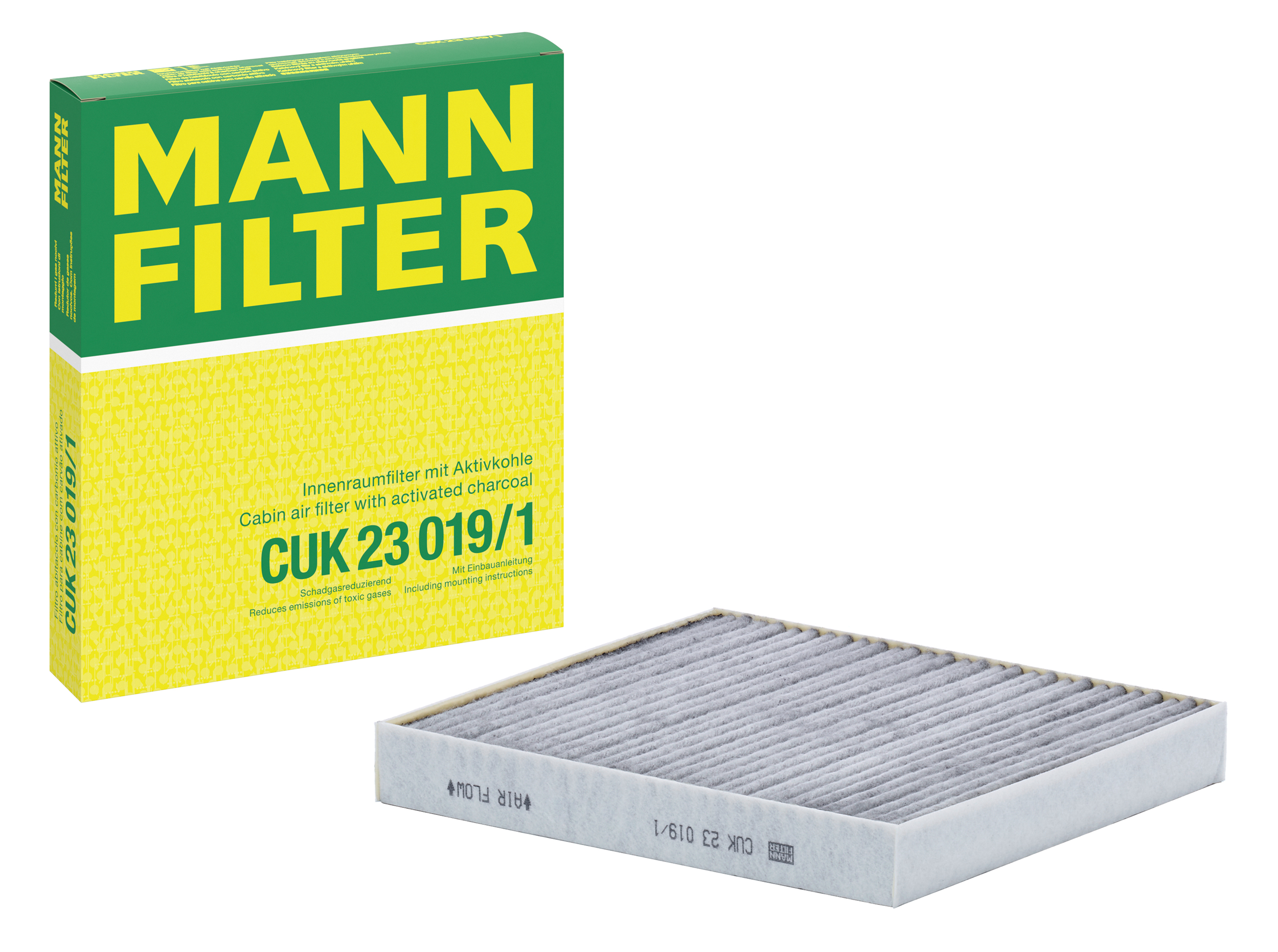 MANN-FILTER CUK 23 019/1 Воздушный фильтр салона Активированный углерод