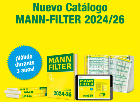 Nuevos catálogos MANN-FILTER para 2024 - 2026